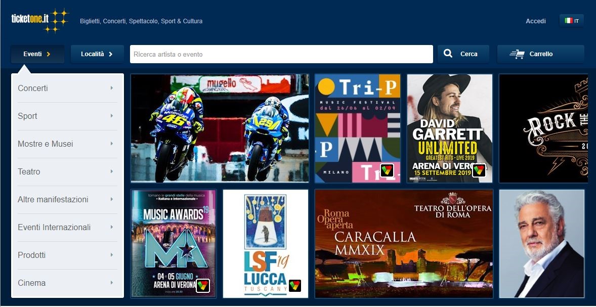 TicketOne: recensione sito e guida all'acquisto - Guida alla Scelta